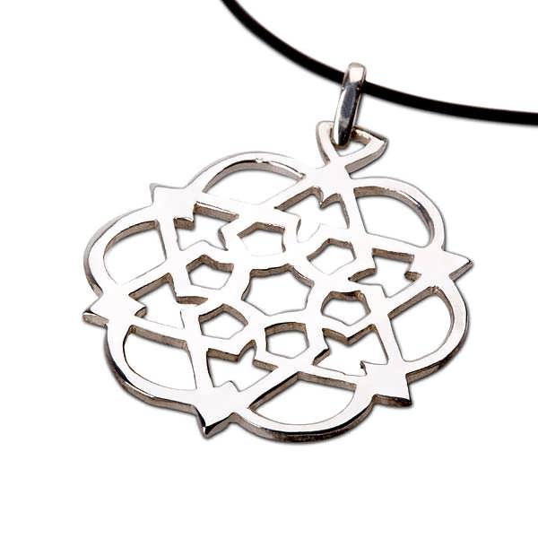 Egg of life star silver